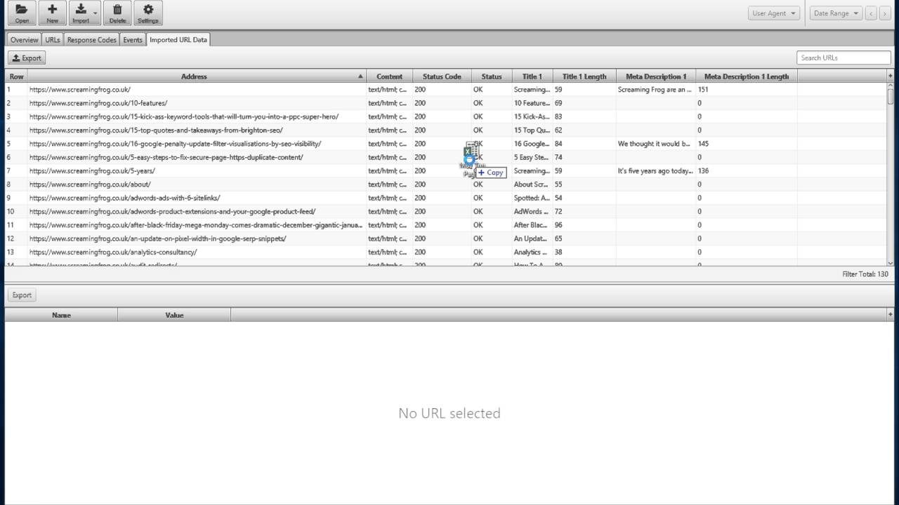 Screaming Frog Log File Analyser VLOOKUP - YouTube