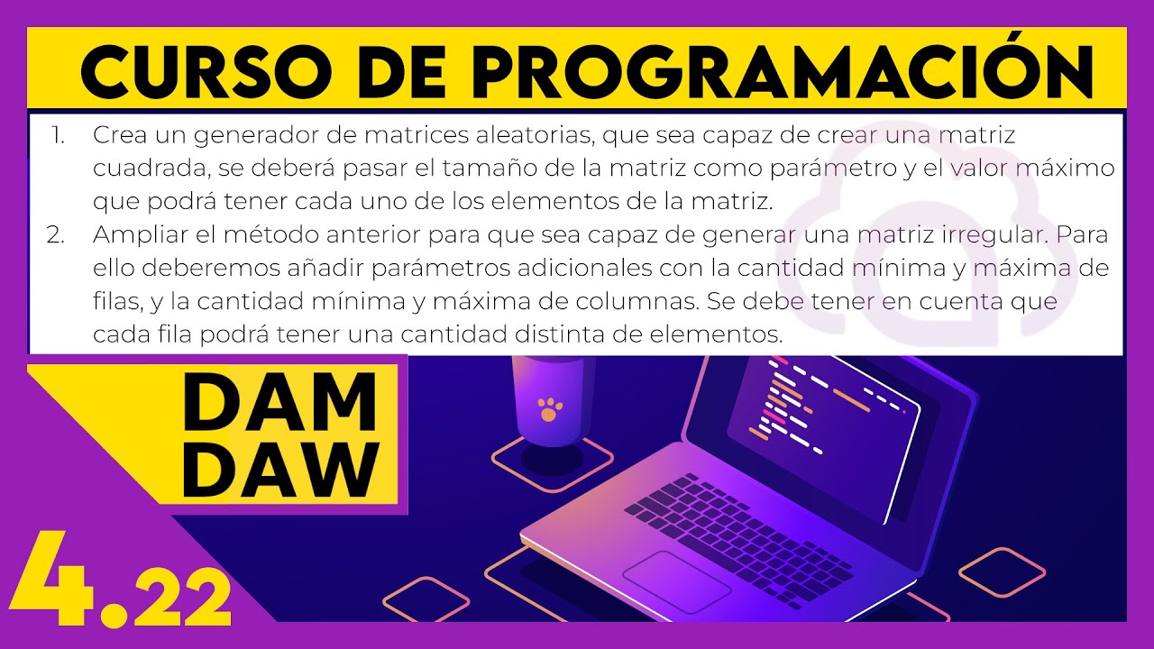 JAVA: Generadores de matrices ☕ DAM - DAW - YouTube