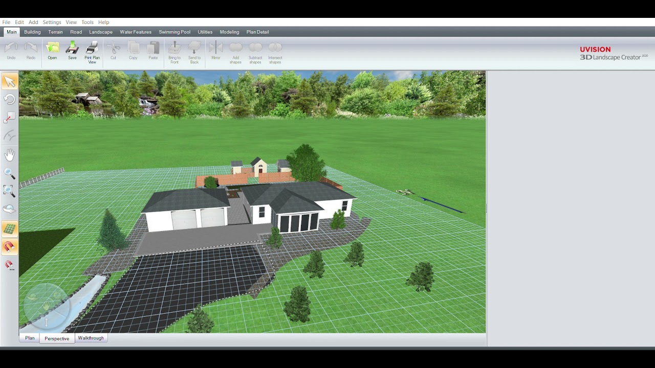 Uvision 3D Landscape Creator 2020. Casa design showcase. - YouTube