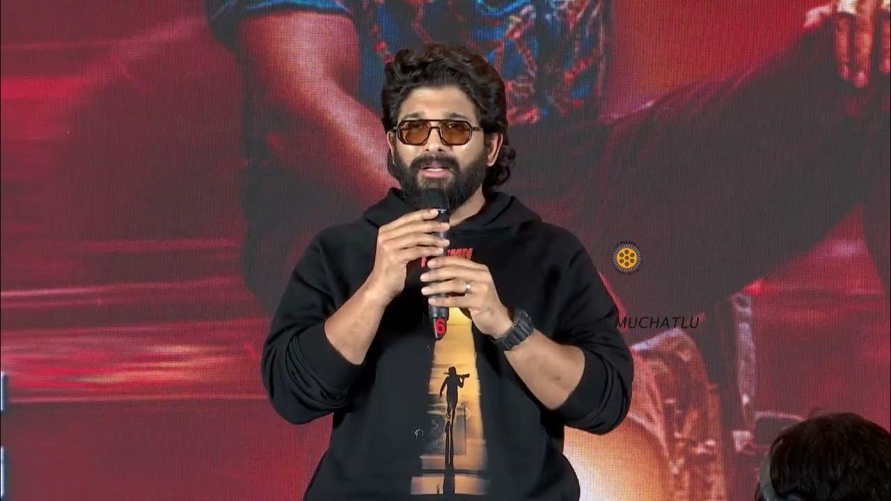 ICON STAR Allu Arjun Speech | PUSHPA'S WILDFIRE Blockbuster Success Press Meet | Pushpa 2 The ...