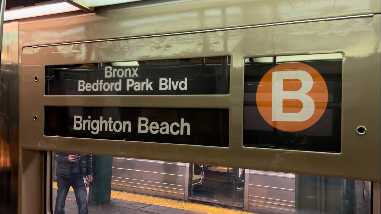 IND Subway: R68A (B) Train Ride from Brighton Beach to Bedford Park ...