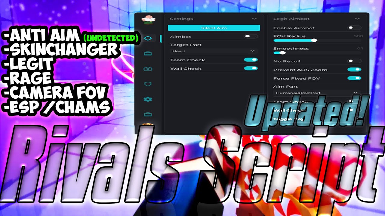 Rivals Script V3 - Undetected Anti-Aim, Skinchanger, Legit/Rage, FOV ...