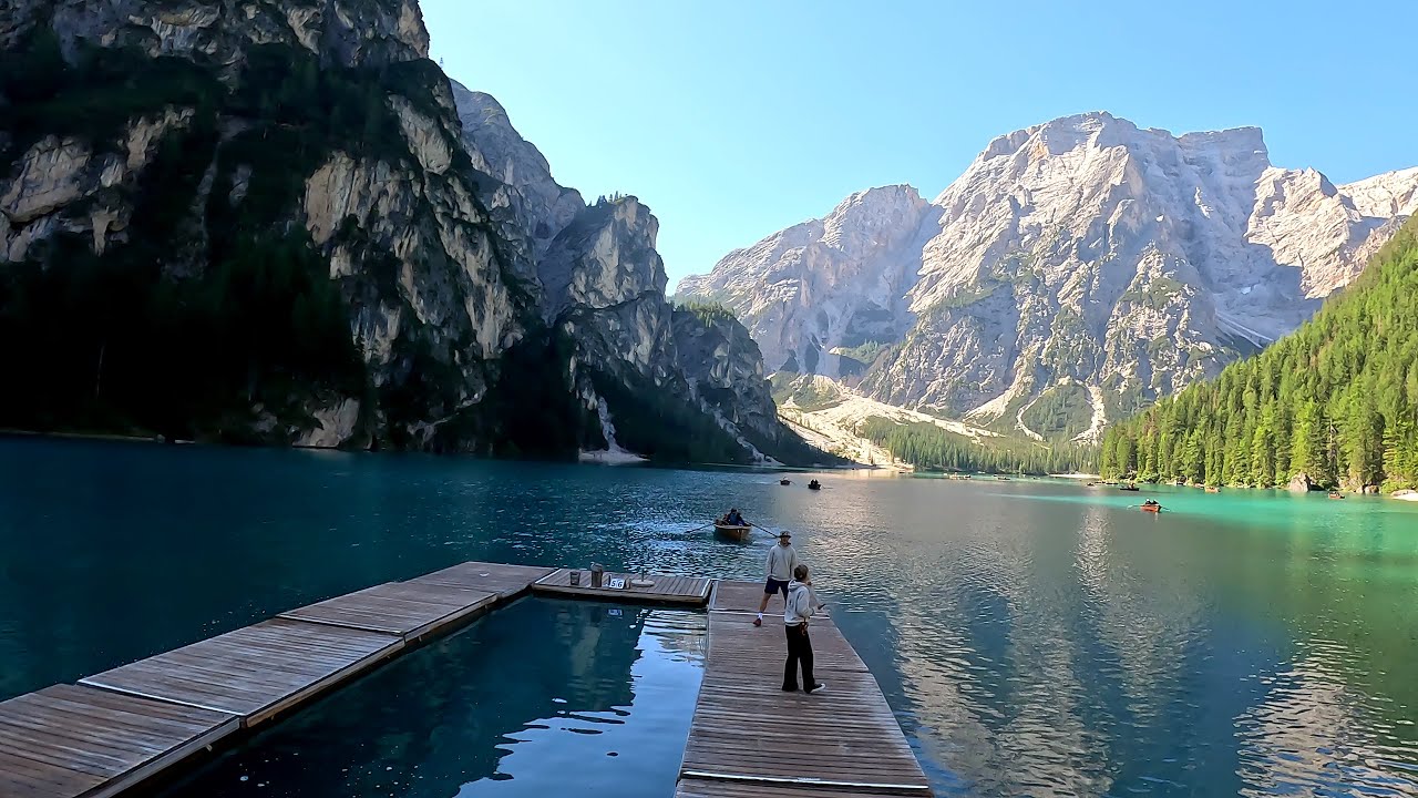 45 minute Indoor Cycling Workout Lago de Brais Dolomites Ultra HD Video ...
