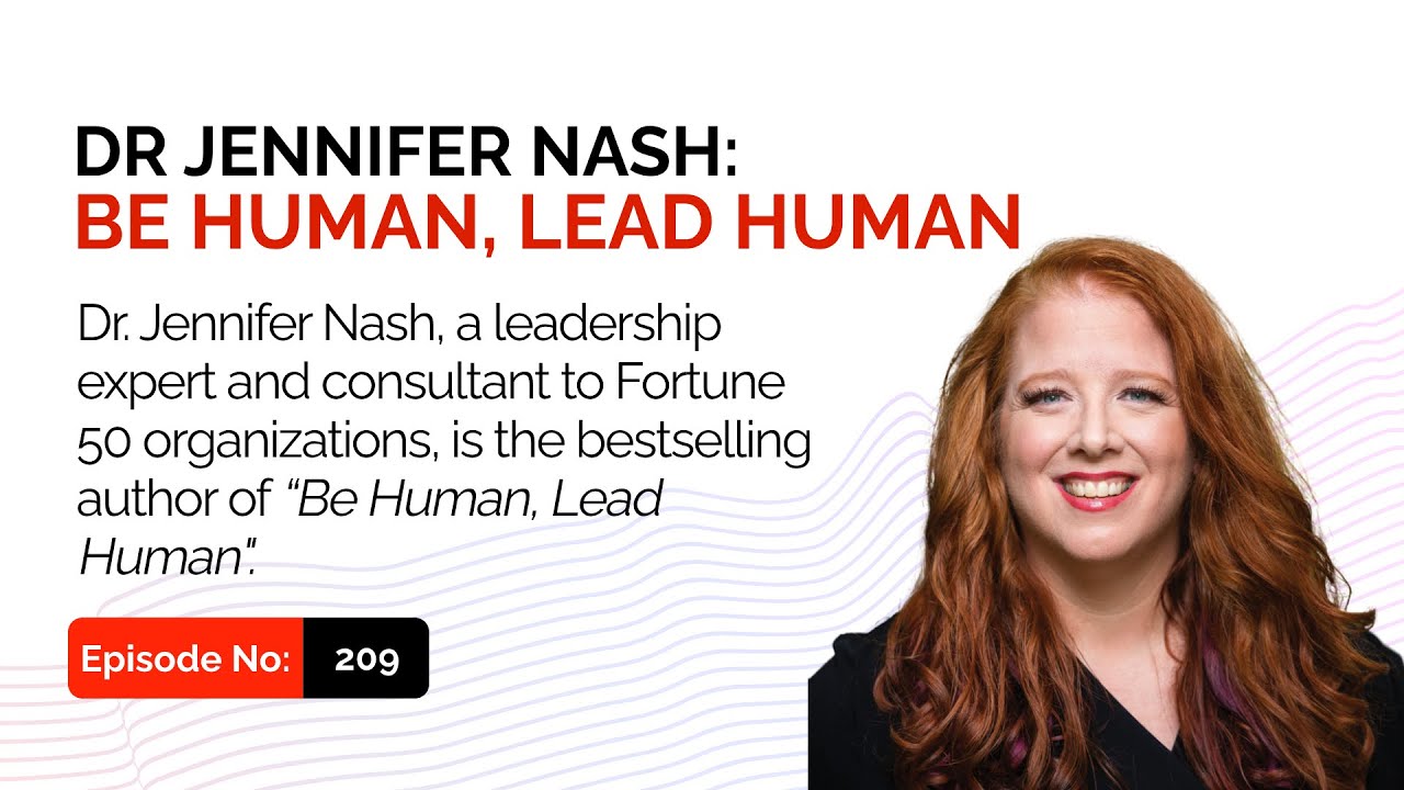 Dr Jennifer Nash: Be Human, Lead human - YouTube