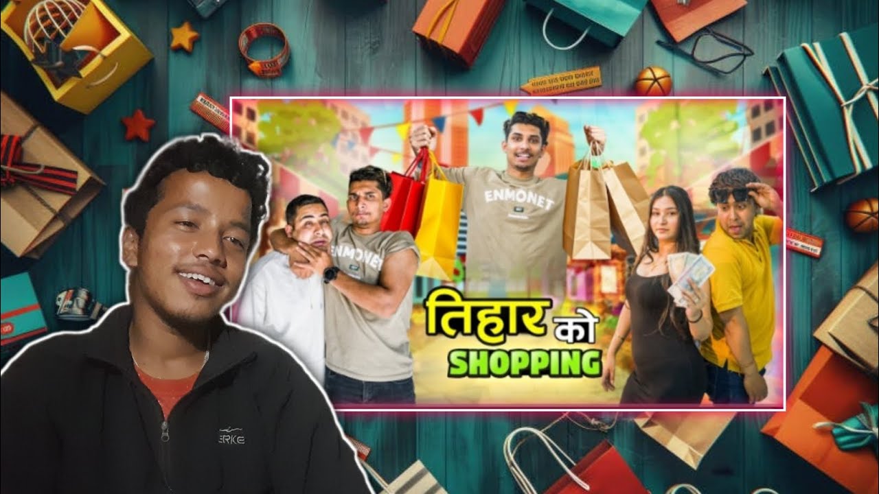 Reacting to Tihar ko Shopping by @Ganesh_GD - YouTube