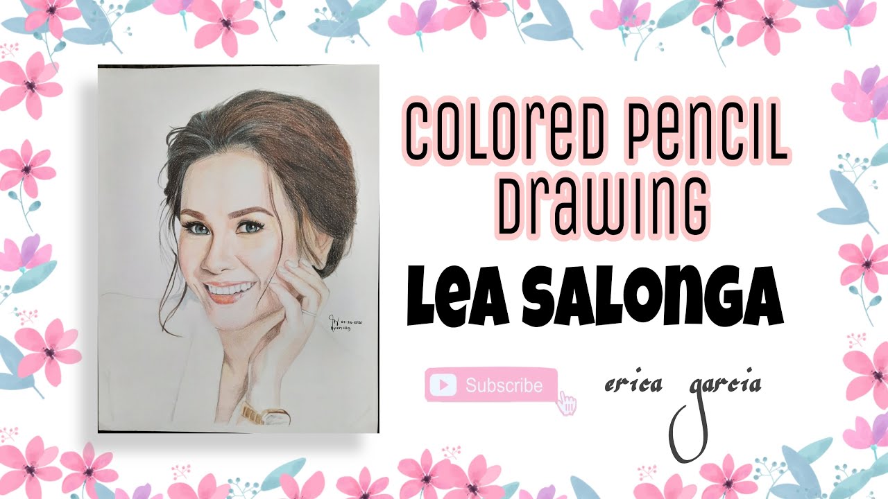 Portrait drawing | LEA SALONGA | Colored Pencil - YouTube
