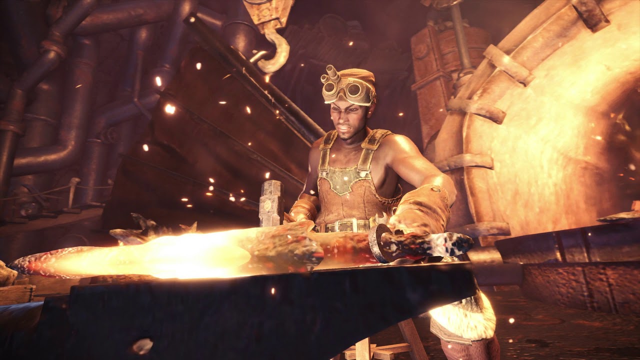 Monster Hunter: World - Astera Smithy: Forge Carapace Sledge l, Iron ...