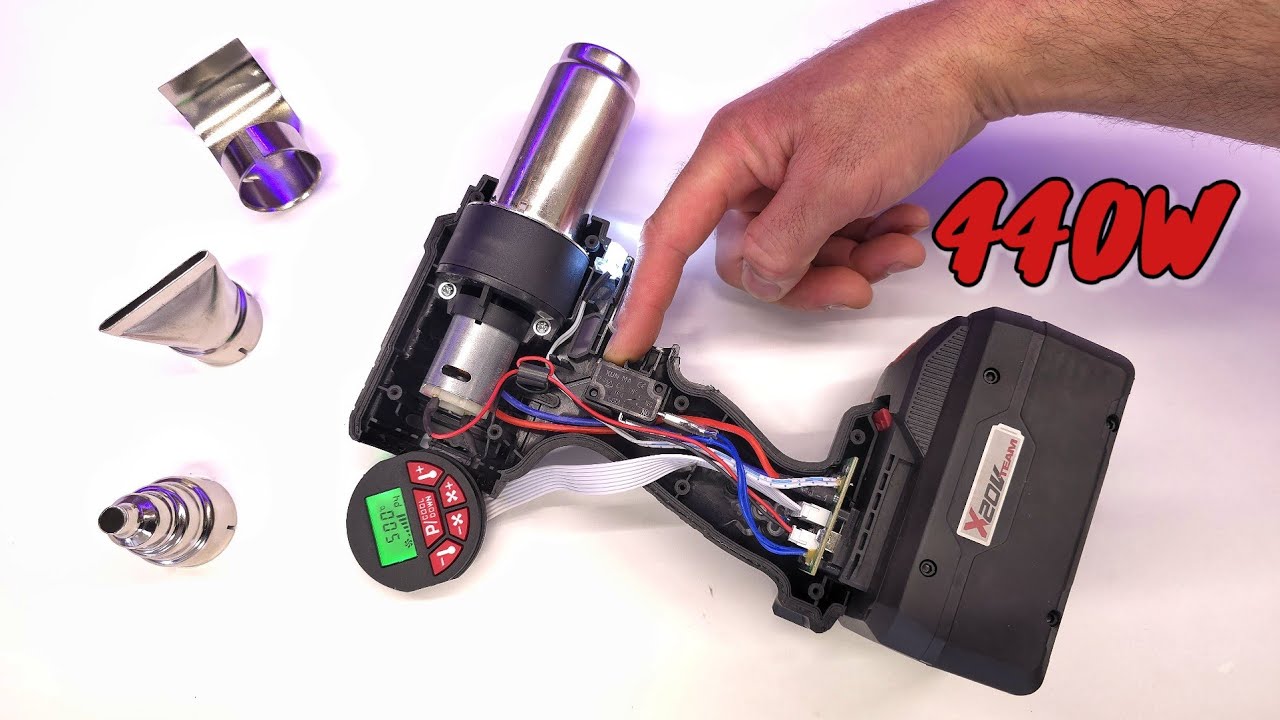 What's inside of the PARKSIDE Performance Heat Gun PPHLGA 20-Li A1 ...