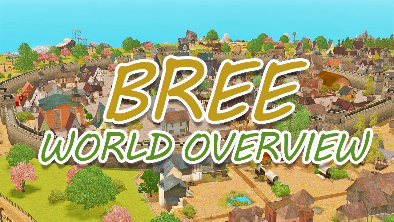 SMALL MEDIEVAL VILLAGE! Bree The Sims 3 World Overview - YouTube