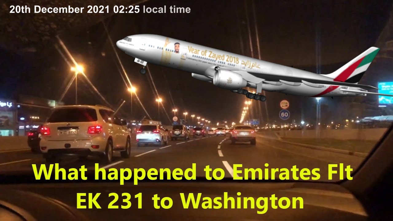 Emirates Incident | Boeing777 Flight From Dubai to Washington - YouTube