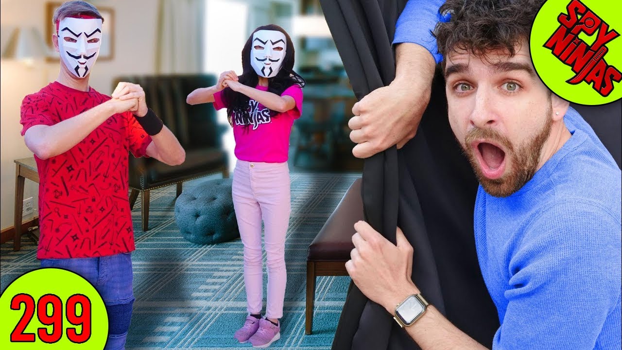 Spying on Chad & Vy in their Hotel Room - Spy Ninjas #299 - YouTube