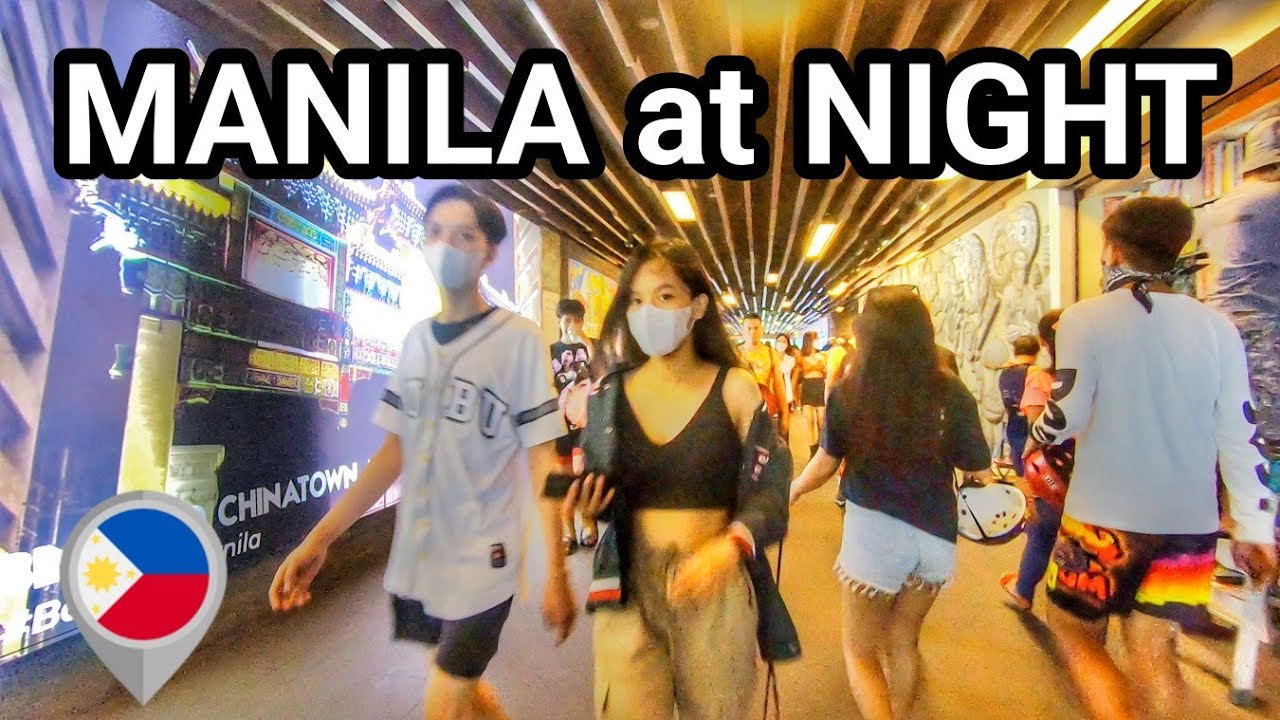 MANILA at CHRISTMAS NIGHT | WALK at EARLY NIGHT FROM QUIAPO to ERMITA ...