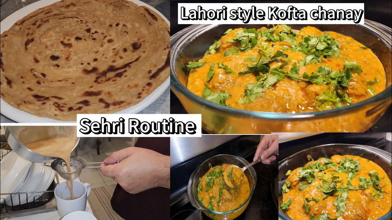 Sehri special Lahori Style Kofta Chanay without pyaaz &Tomato |Mamu ne ...