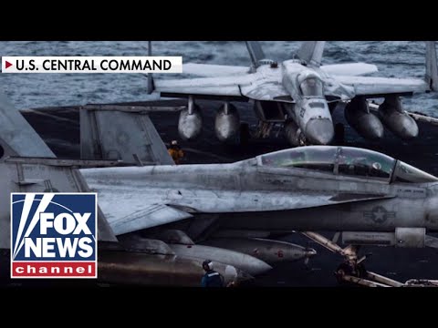 CENTCOM releases NEW footage of ‘Super Hornet’ jets as military weighs Iran options