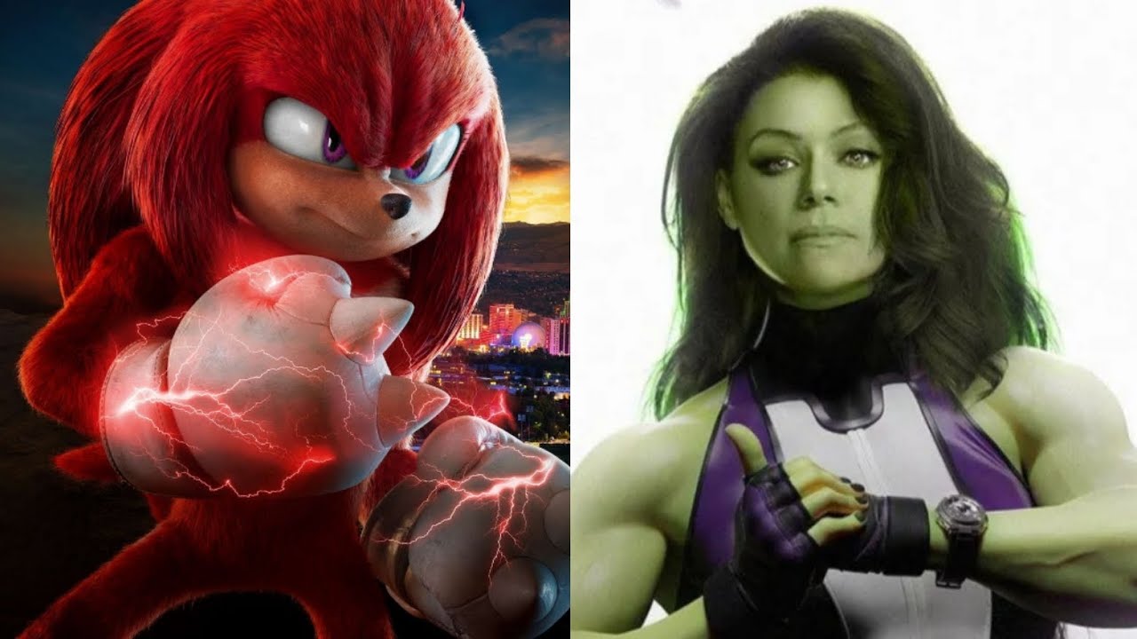 Knuckles vs She Hulk (Idris Elba vs Tatiana Maslany) - YouTube