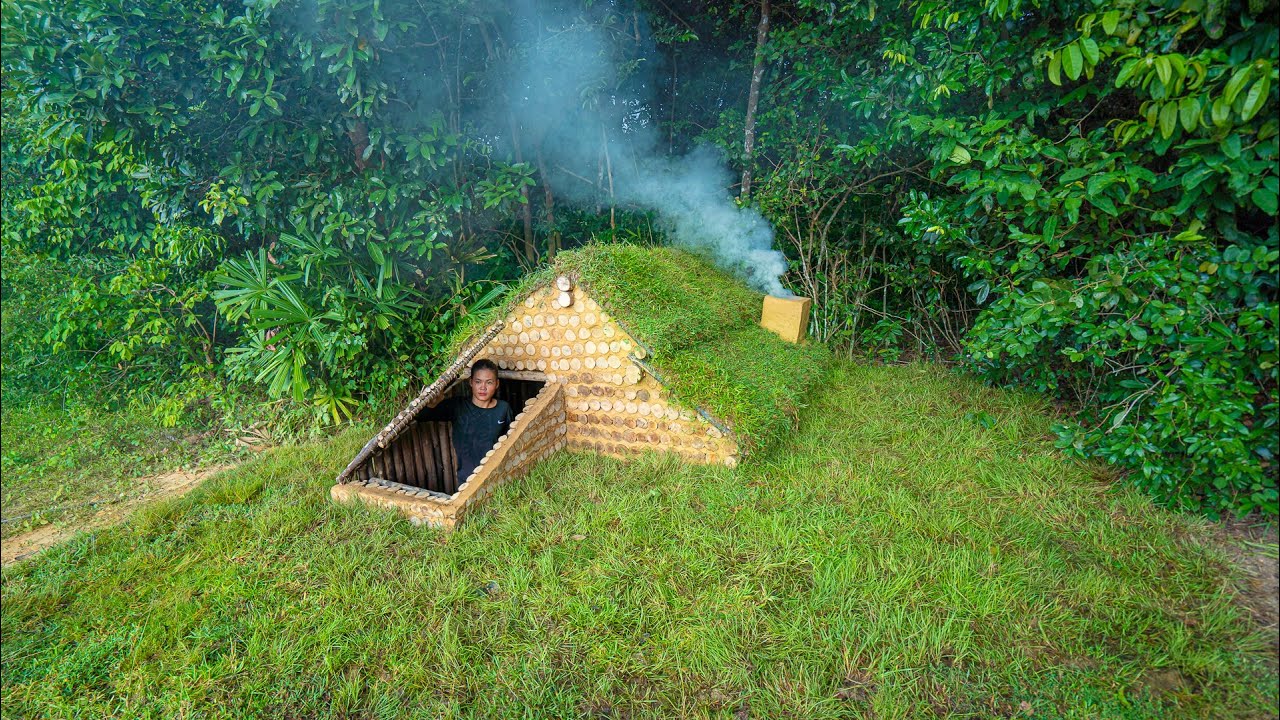 Girl Living Off The Grid Built The Most Beautiful Underground Tunnel ...