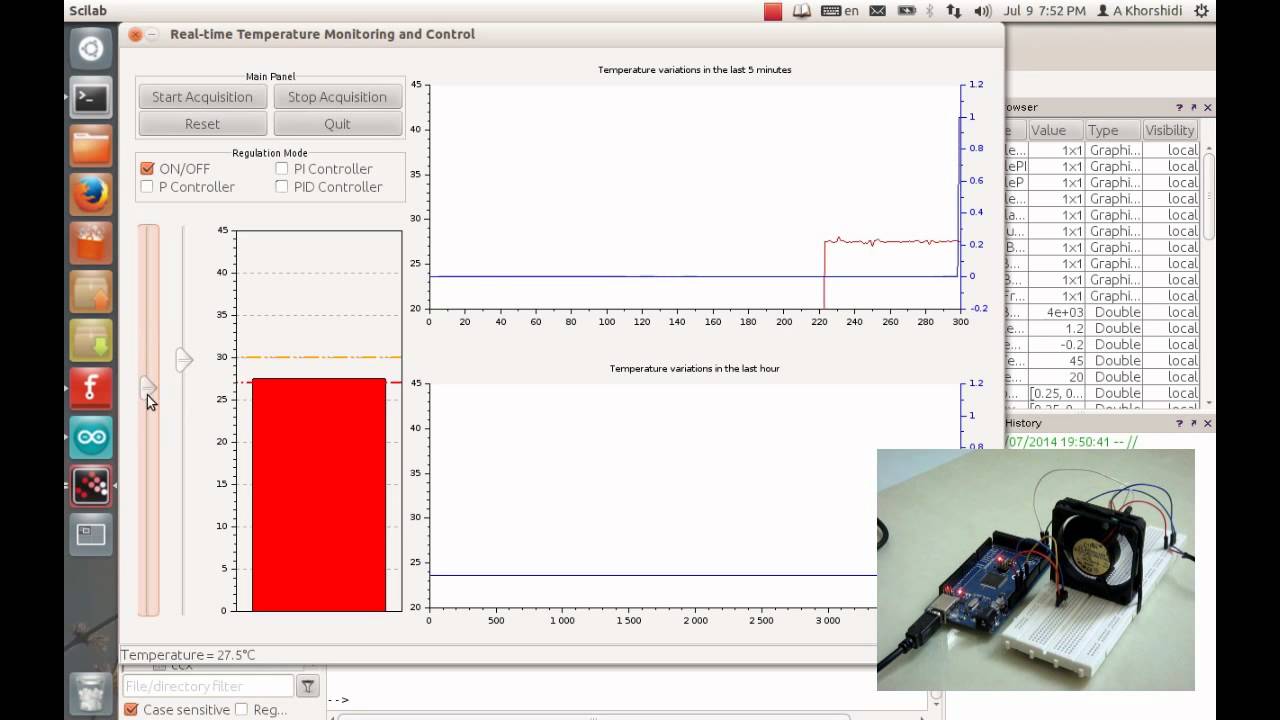 Real Time Temperature Monitoring And Control Using Scilab And Arduino Youtube