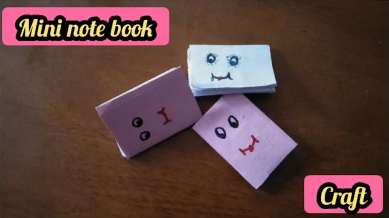 DIY-MINI NOTE BOOK PAPER CRAFT - YouTube