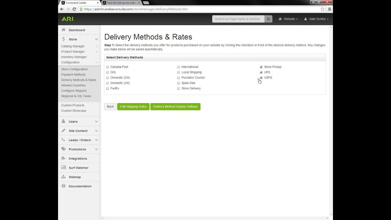 ARI | Command Center | Shopping Cart Setup - YouTube