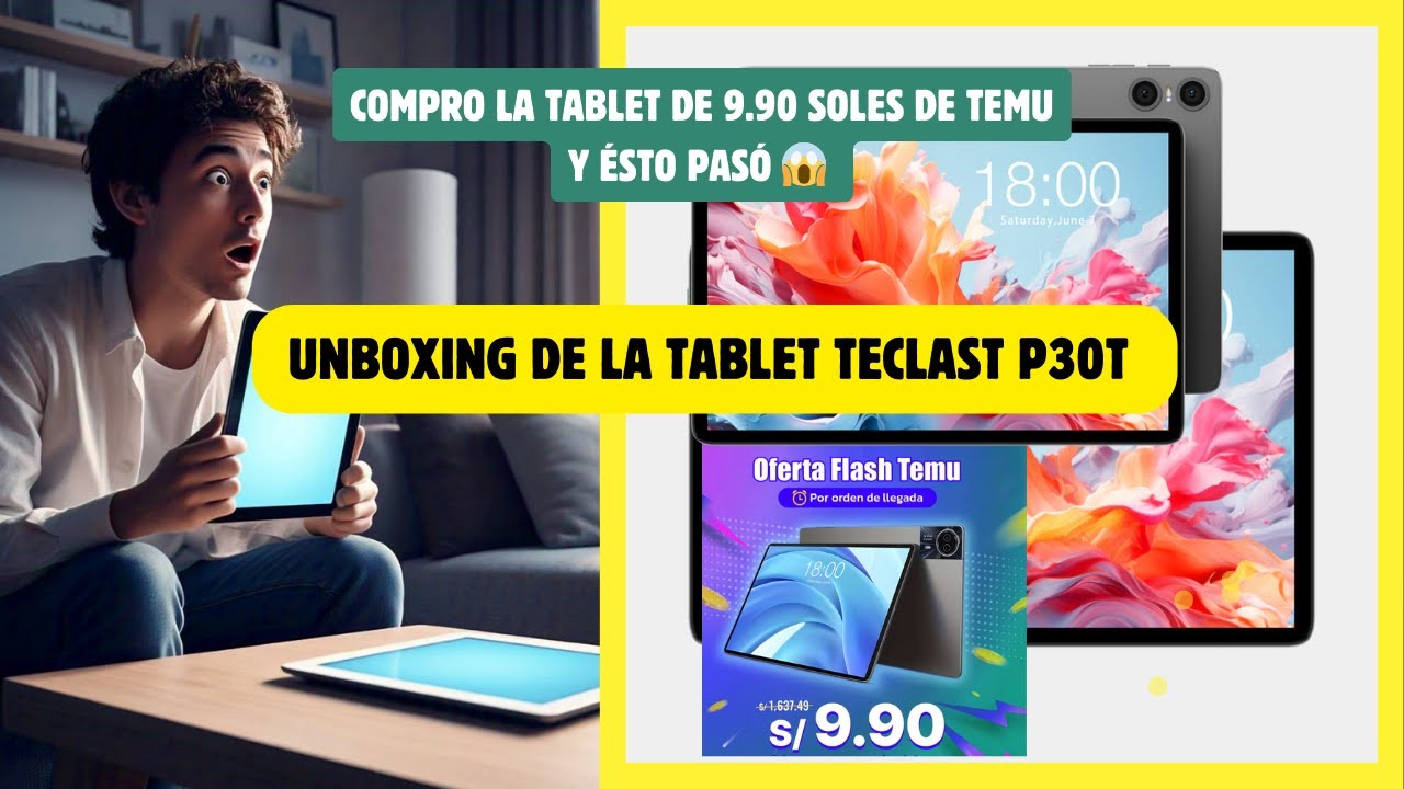 Hemos comprado la tablet de 9.90 soles de temu 😱😱😱 | Tablet teclast ...