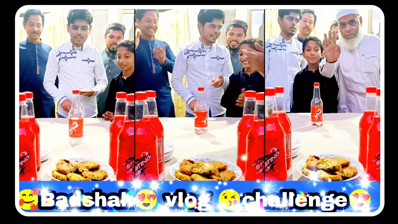 fleeping challenge 🤩 tikki and string botal badshah vlog challenge ...
