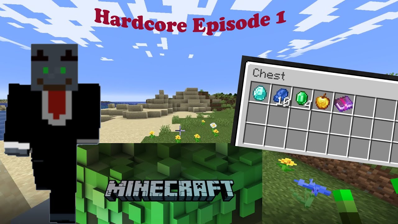 Minecraft hardcore ep1 - YouTube