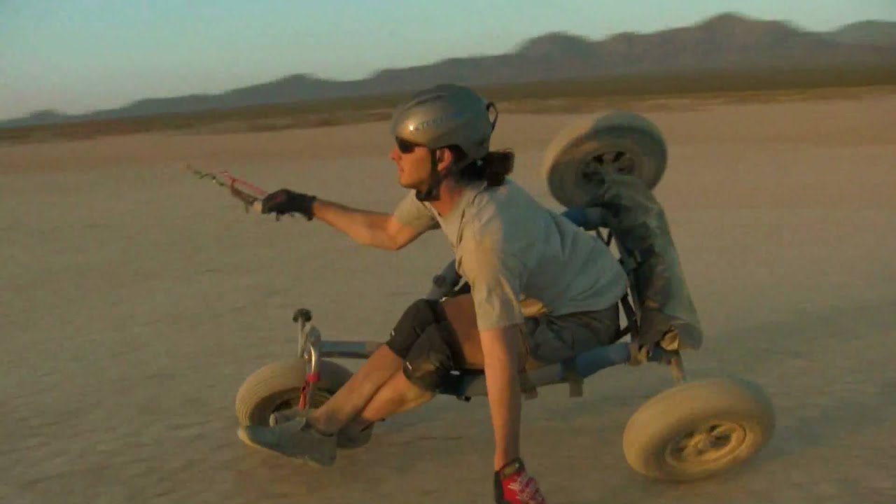 Freestyle Kite Buggy @ Ivanpah Dry Lake - Brian Holgate - YouTube