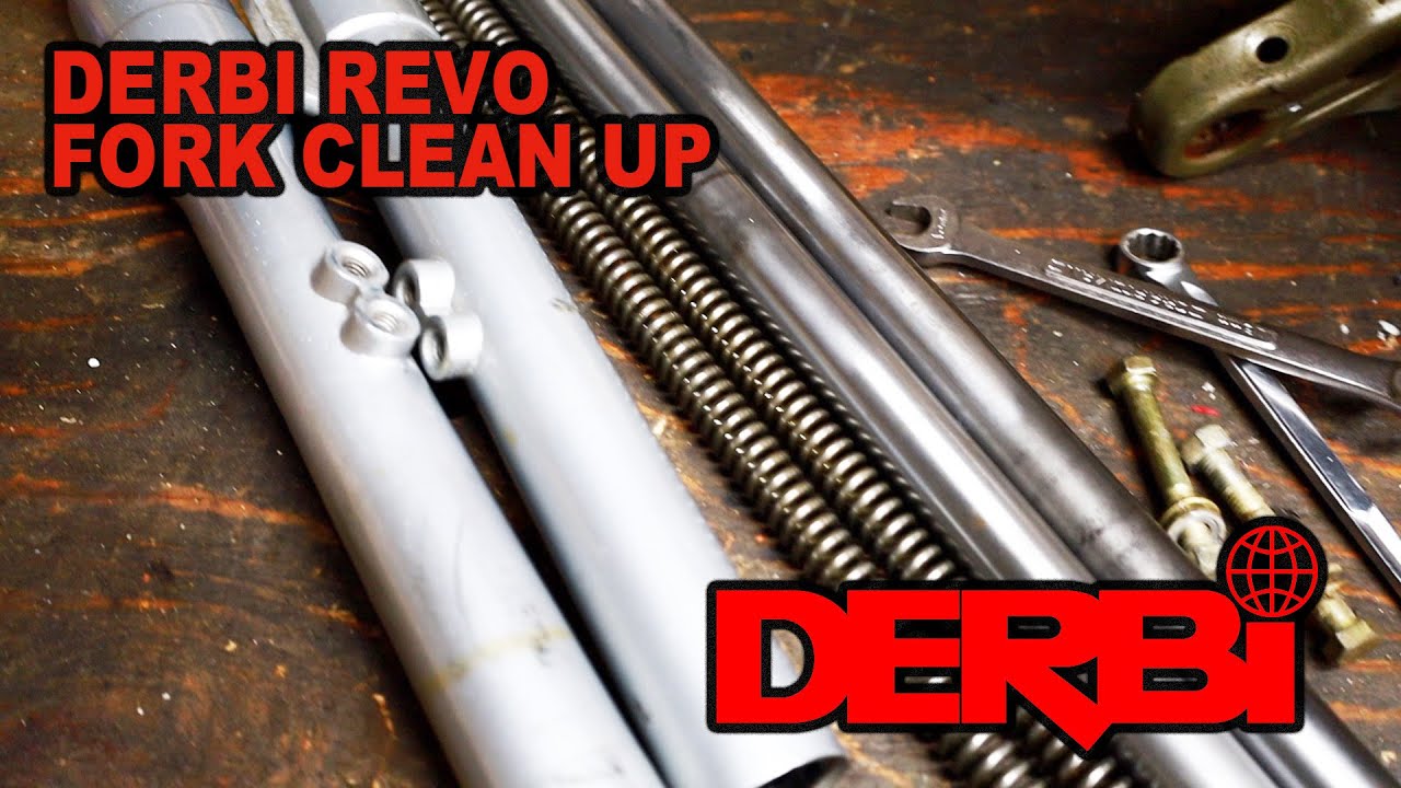 Derbi Revolution Variant fork clean up. Moped Front End Refresh. Like ...