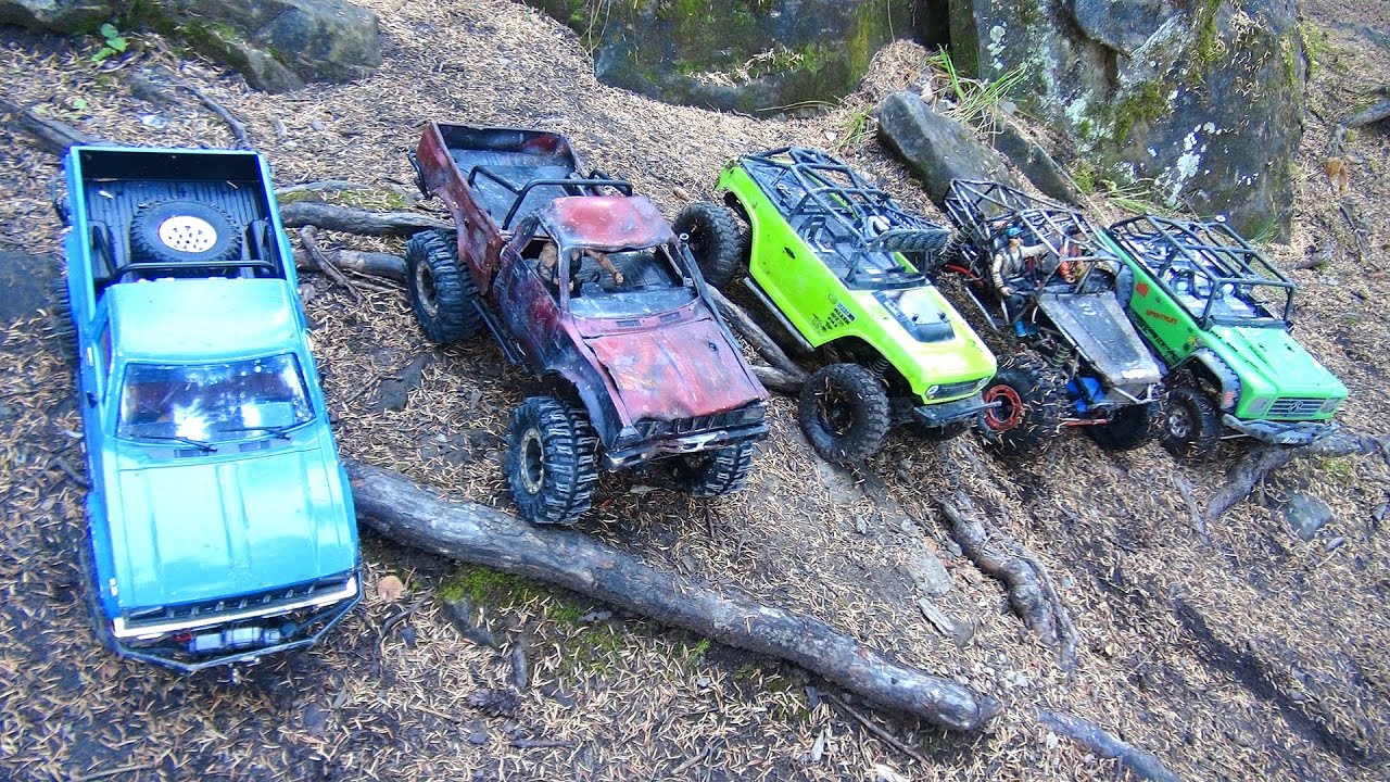 RC ADVENTURES - Group Trailing - Scale 4x4 Trucks out Blazing Trails ...