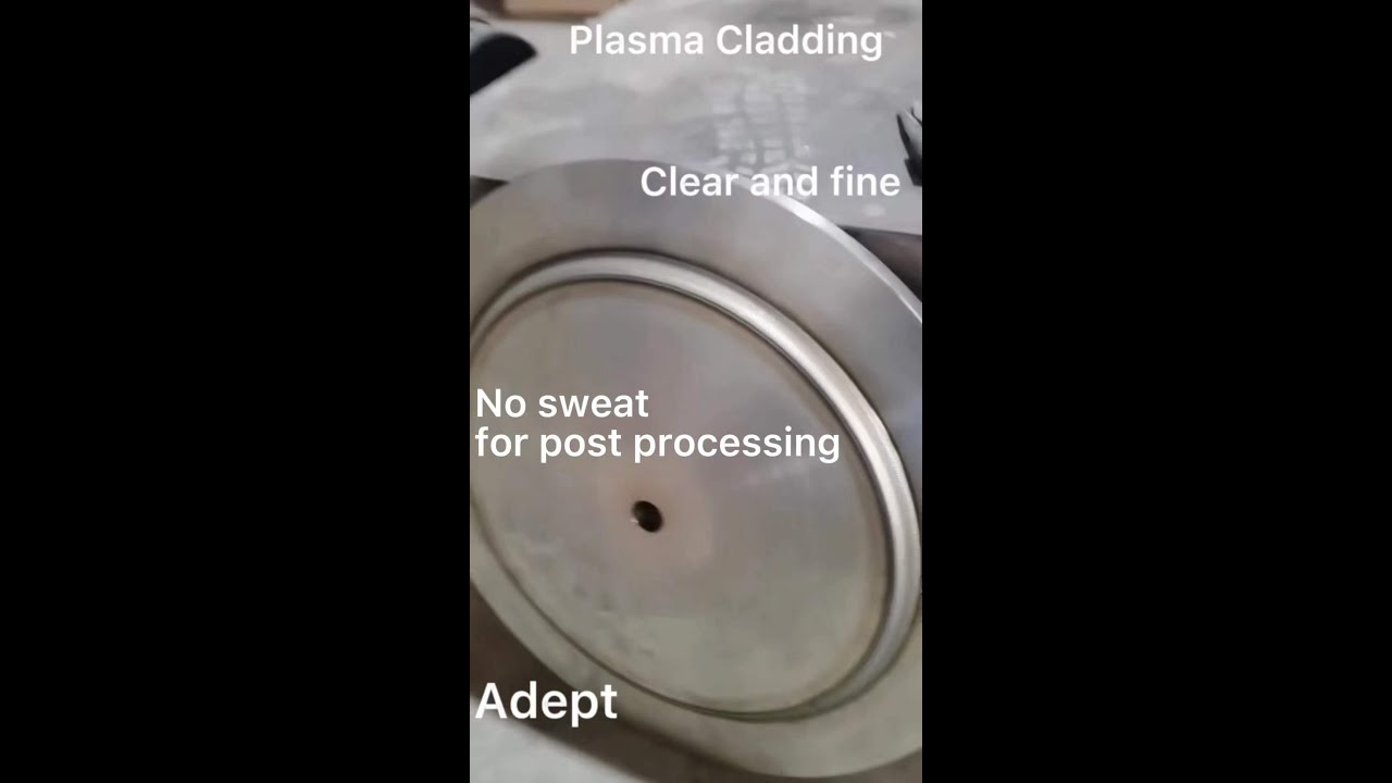 Plasma cladding valve by Stellite No. 12. Clear, fine and adept, no ...