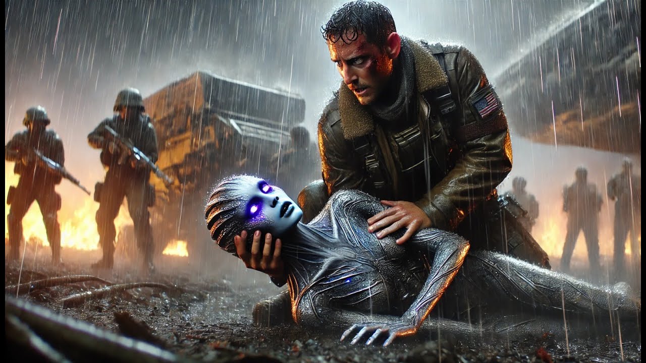 Human saves a Powerful Alien Warrior Woman from a Brutal Battle, Then ...