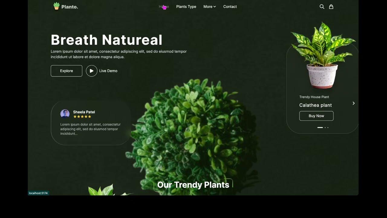 🌱 Responsive Planto Ecommerce Website with React, Vite, TypeScript & Tailwind CSS 🌱 - YouTube