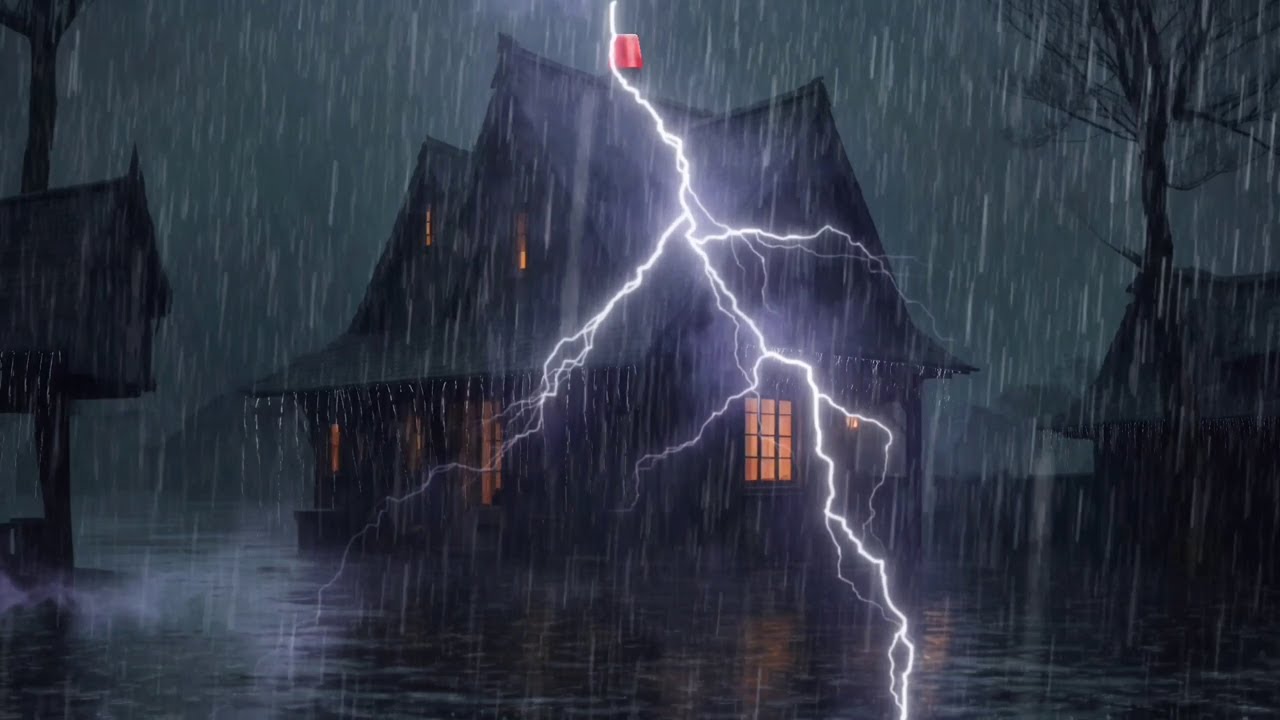 Sleep Instantly in 2 Minutes with Heavy Rain,Lightning,Strong Wind ...