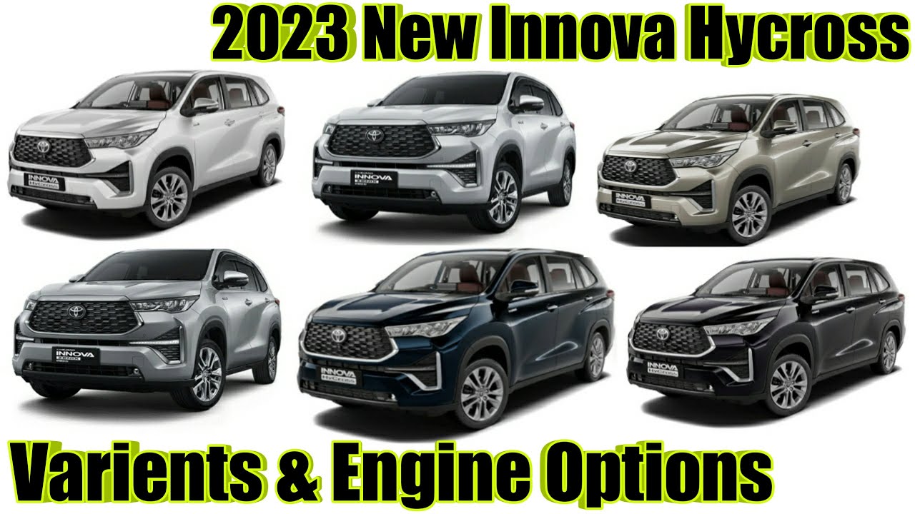 2023 New Toyota Innova Hycross All Varients, Engines Quick Details|New ...