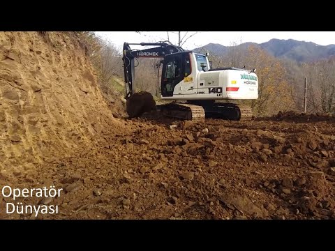 Hidromek 140 Zirvede (Dağ Yolu Yapımı)