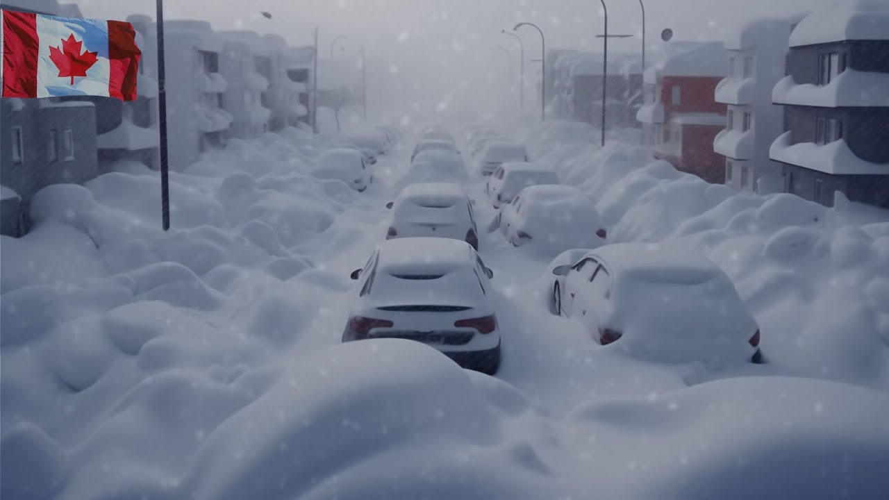 Canada Is Freezing! Millions of homes and cars are buried in snow in ...