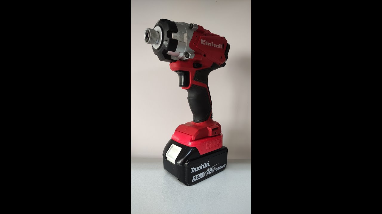 Makita LXT Battery - Einhell Tool Adapter (JAdapters) - YouTube