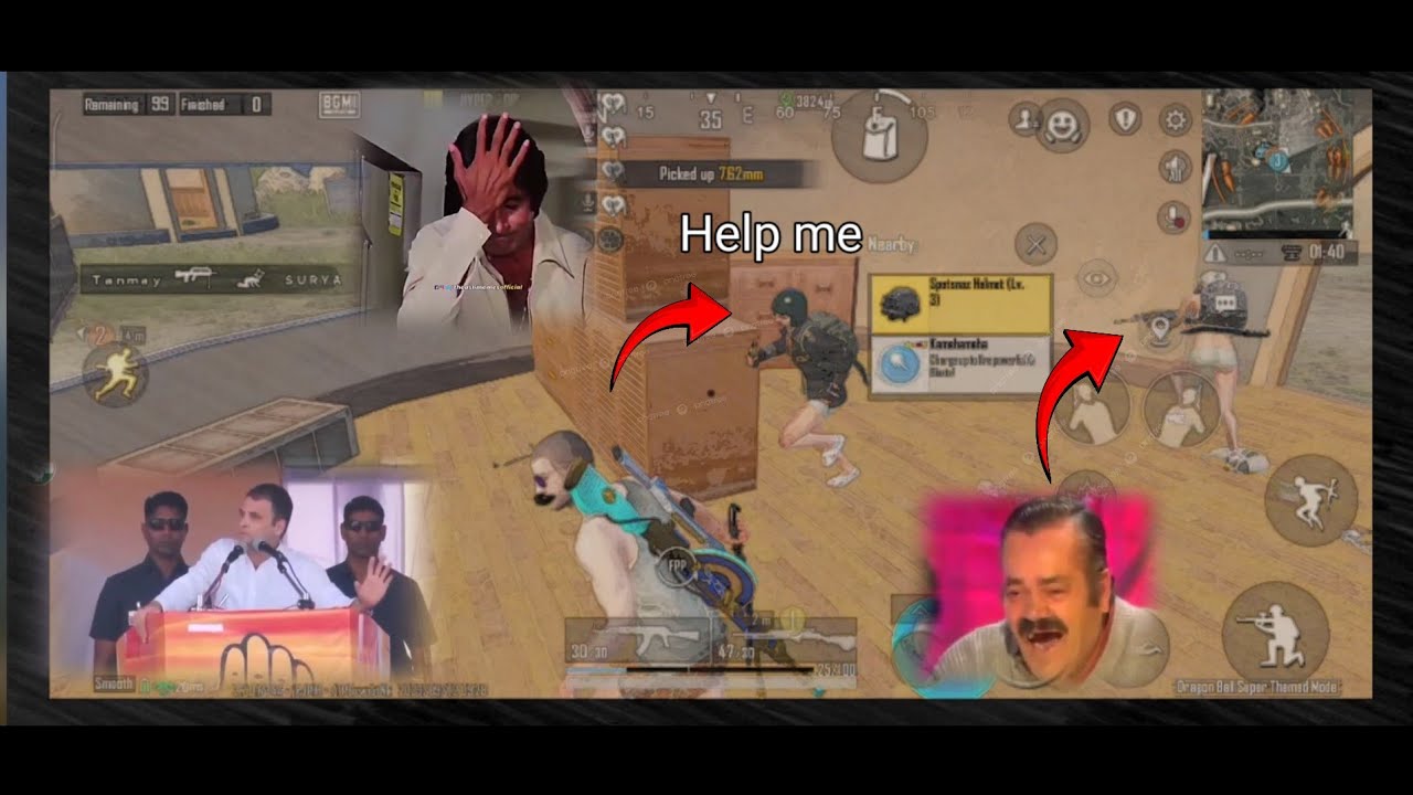1 vs 4 funny Victor 😂video Pubg gaming - YouTube