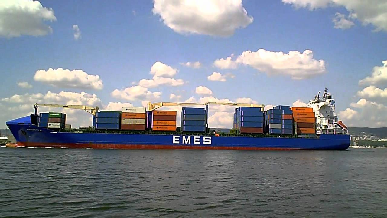 Cargo ship EMES on Varna sea port - YouTube