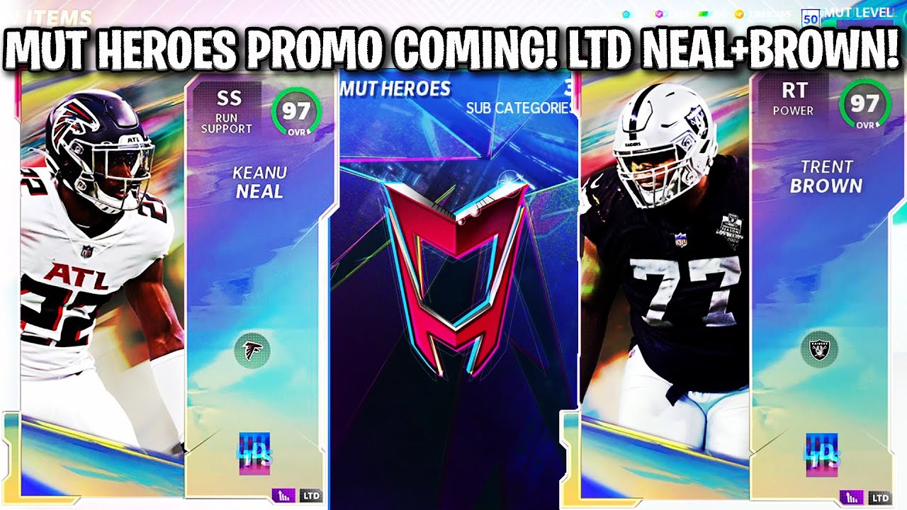 MUT HEROES PROMO COMING! LTD KEANU NEAL AND TRENT BROWN! | MADDEN 21 ...