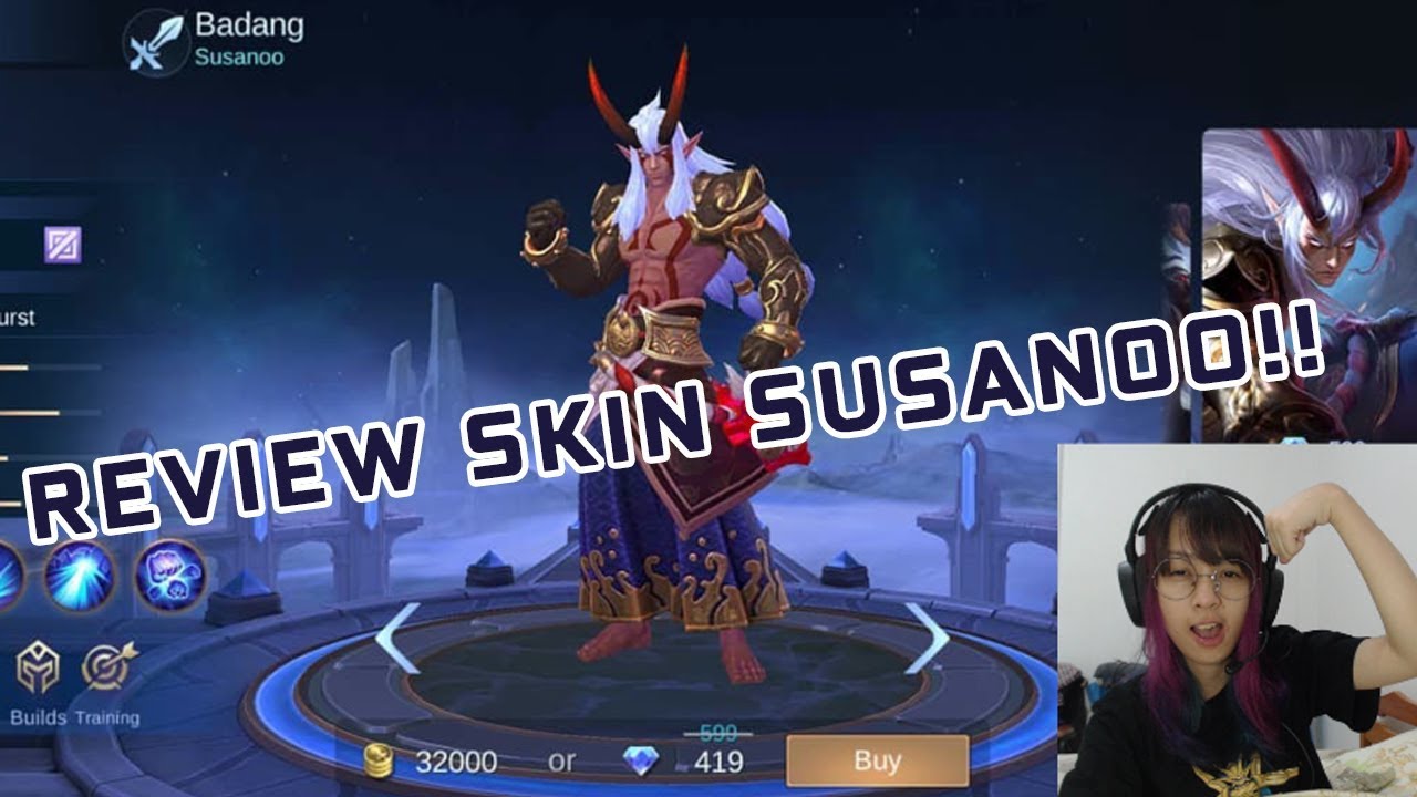REVIEW SKIN BADANG SUSANOO MOBILE LEGENDS BANG BANG - YouTube