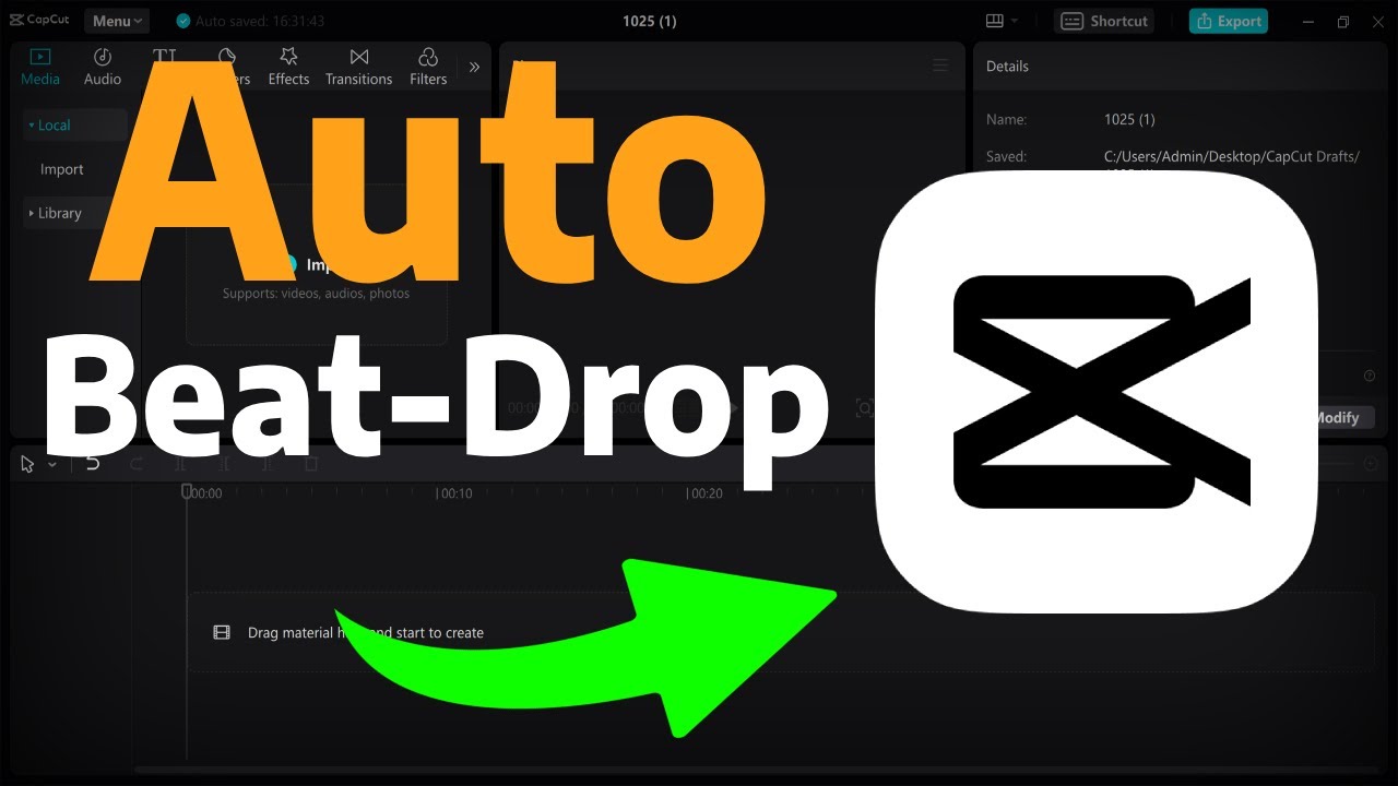 Auto Beat Drop CapCut PC Tutorial (2024) - YouTube