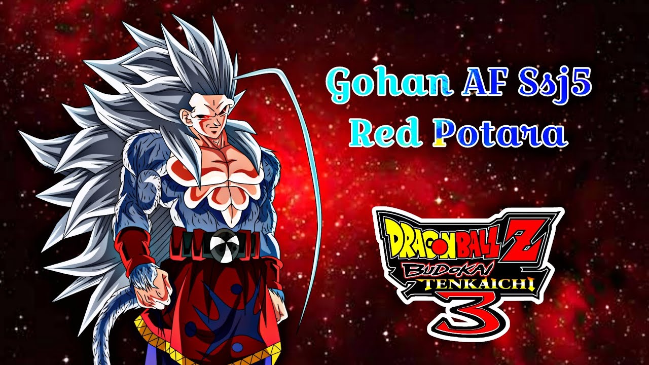 Gohan AF Ssj5 Red Potara - 1x5 - Dragon Ball AF (Damage Remake) by ...