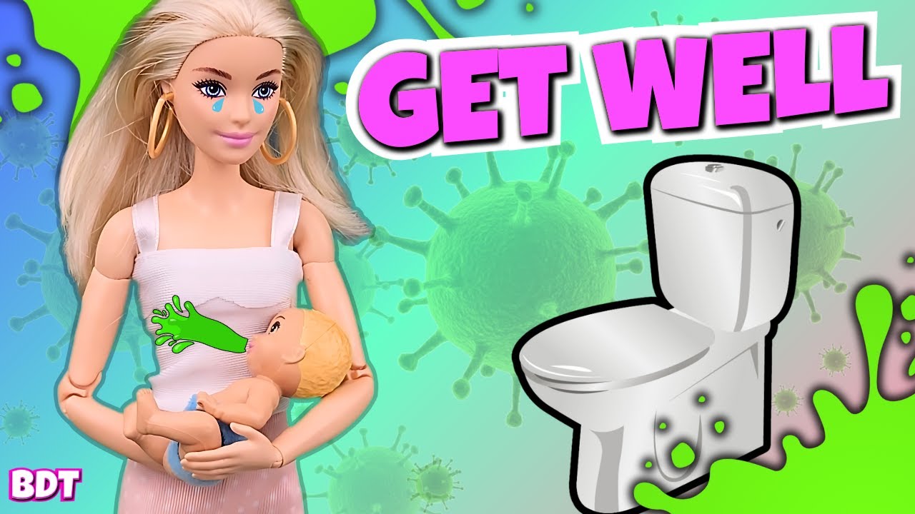 Barbie Doll Tales | Toddler Get Well Family Routine - YouTube