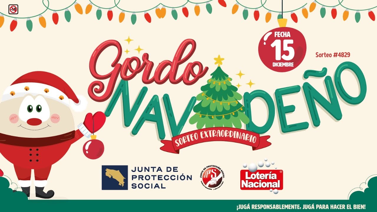 SORTEO EXTRAORDINARIO DE NAVIDAD “GORDO NAVIDEÑO 2024” N°4.829. 15/12 ...