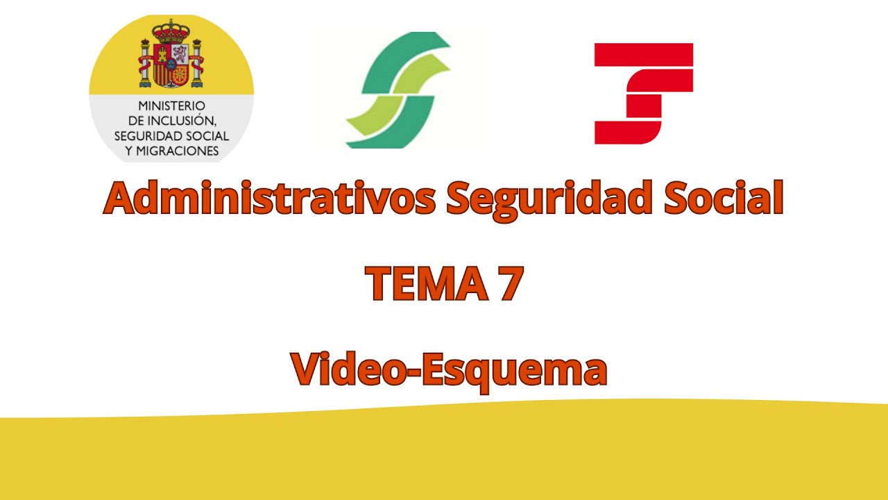 TEMA 7 (Parte 1): Acción protectora de la Seguridad Social - YouTube