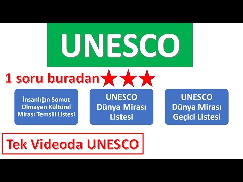 TEK VİDEO DA UNESCO !! 1 SORUNUZ BURADAN !! UNESCO KARIŞIKLIĞINA SON !!!!!