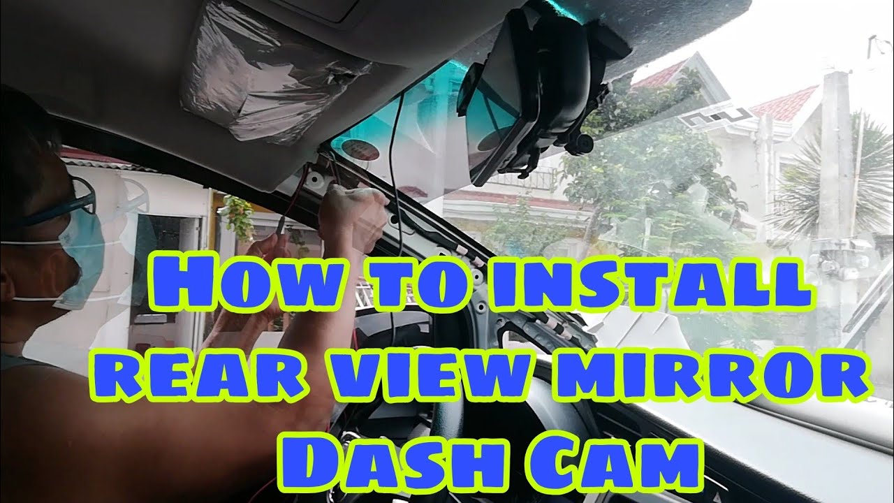 How to install rear view mirror Dash Cam for Innova E 2020? - YouTube