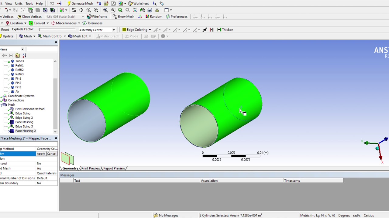 A Fluid Flow Fluent Meshing ANSYS AUTODYN PrepPost 2020 01 15 11 17 20 ...
