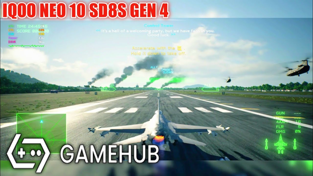 GAMEHUB V4 - ACE COMBAT 7 IQOO NEO 10 GAMING TEST - YouTube